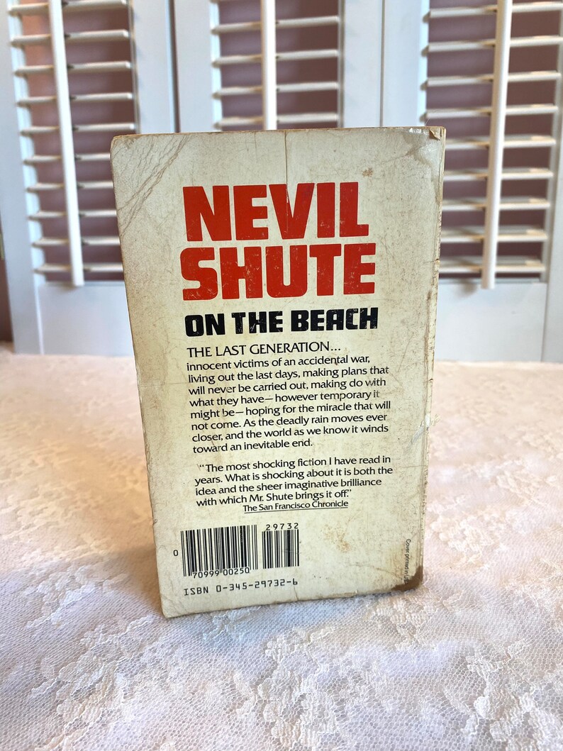 Vintage Book ~ on the Beach ~ Neil Shute ~ 1957 ~ Paperback - Etsy