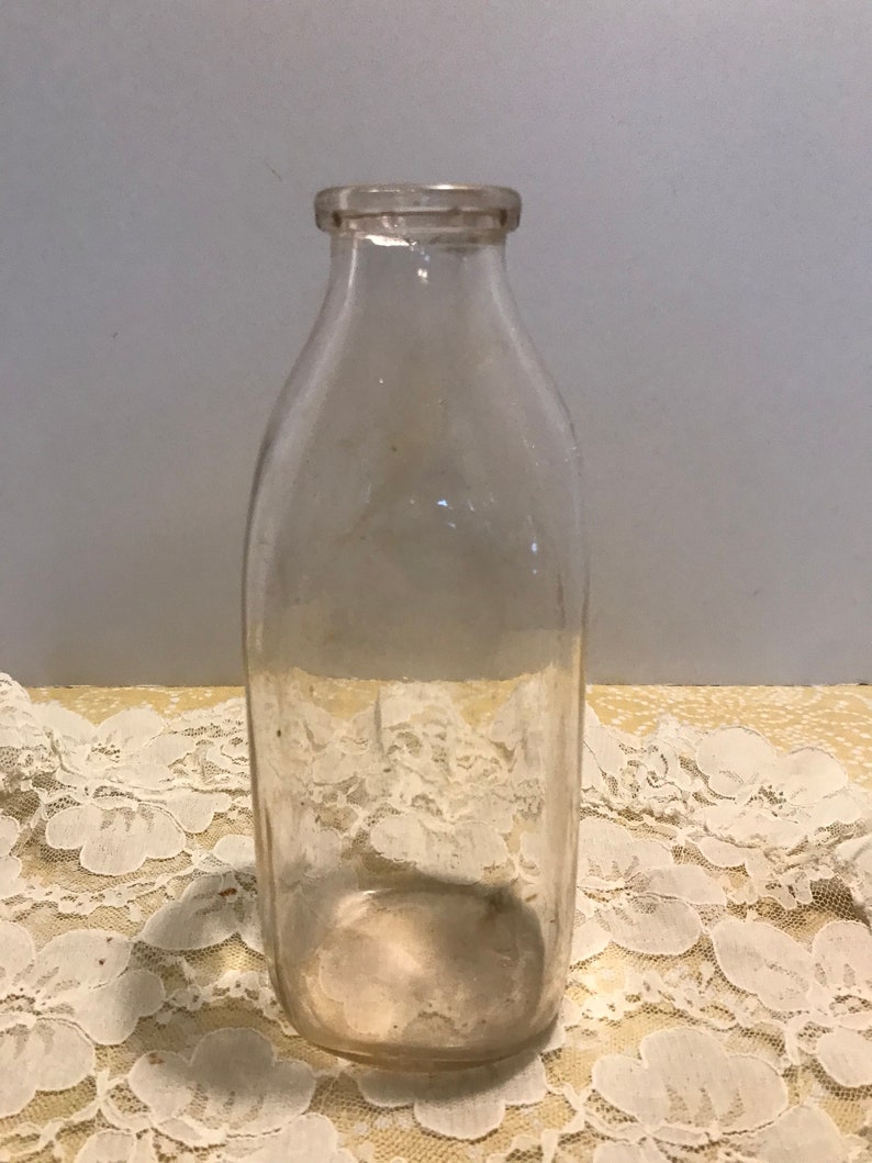 Vintage Milk Bottle- Old Milk Bottle - Marked “REC” on Side - 1 Quart ...