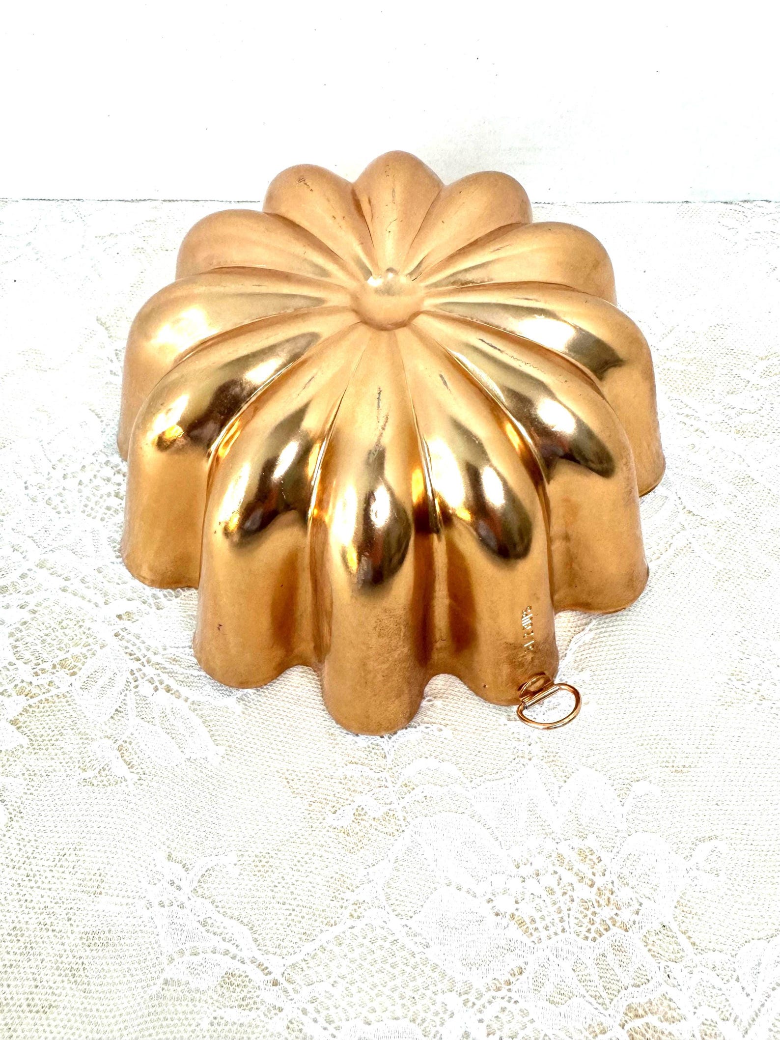 Vintage Copper Mold ~ Bundt Mold ~ Jello ~ Cake Mold ~ Country Kitchen ...