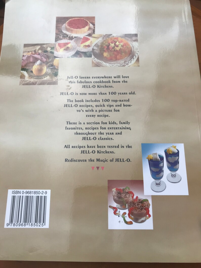 The Magic of Jello - Kraft Foods - Jello Treats - 1998 Jello Recipes - Etsy