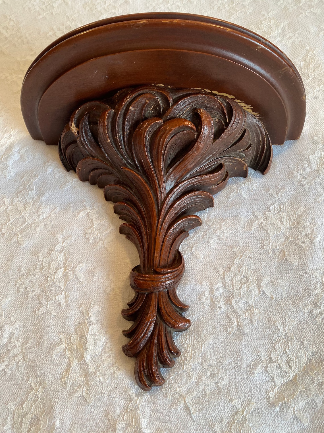 Vintage Syroco Wood Wall Shelf Syracuse Ornamental Co Inc. - Etsy