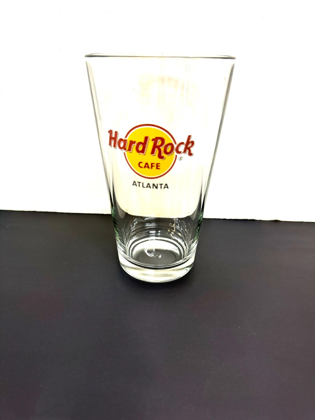 Vintage Hard Rock Cafe Atlanta Glass ~ 6 1/4” High ~ Souvenir ...