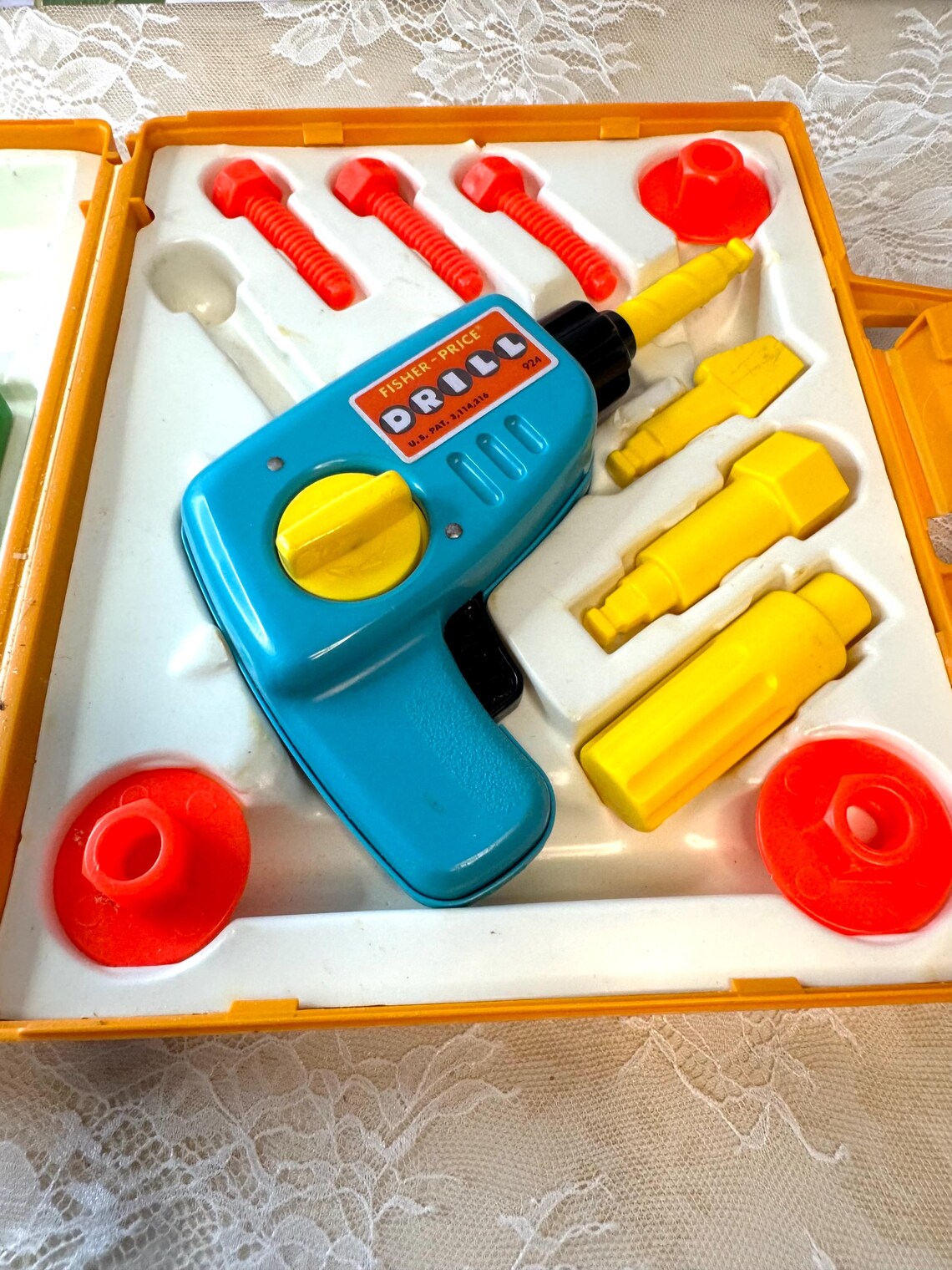 Vintage Fisher Price Tool Kit ~ 1977 Kids Pretend Toy ~ Plastic Tools ...