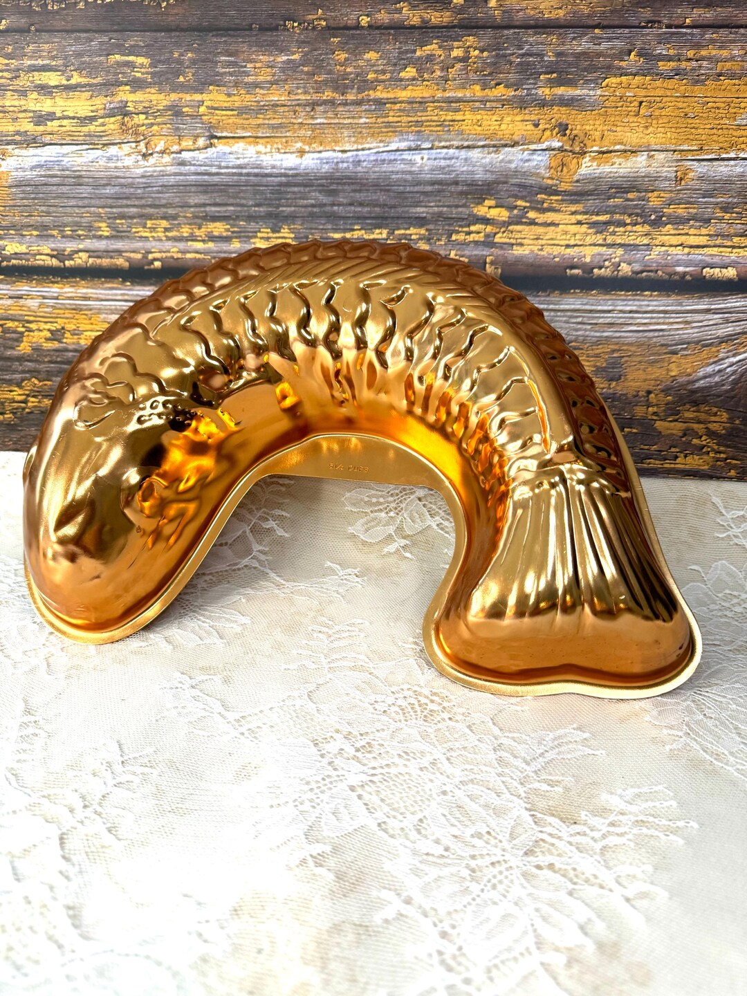 Vintage Copper Mold ~ Fish Mold ~ Jello ~ Cake Mold ~ Country Kitchen ...
