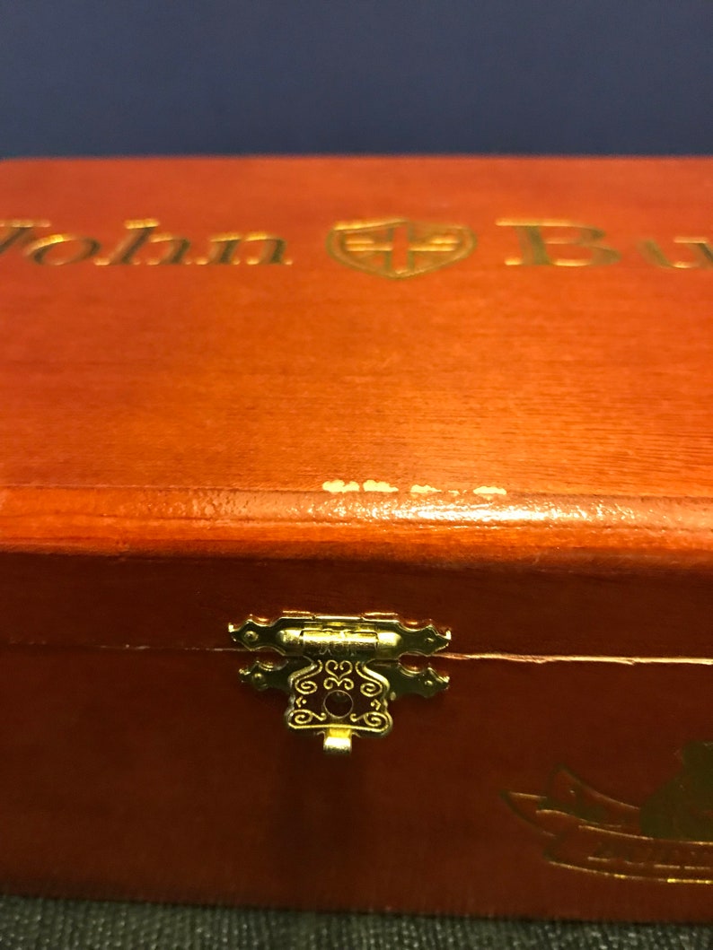 John Bull Cigar Box~ Bulldog~wooden Cigar Box~ Nicaragua~mancave Decor ...