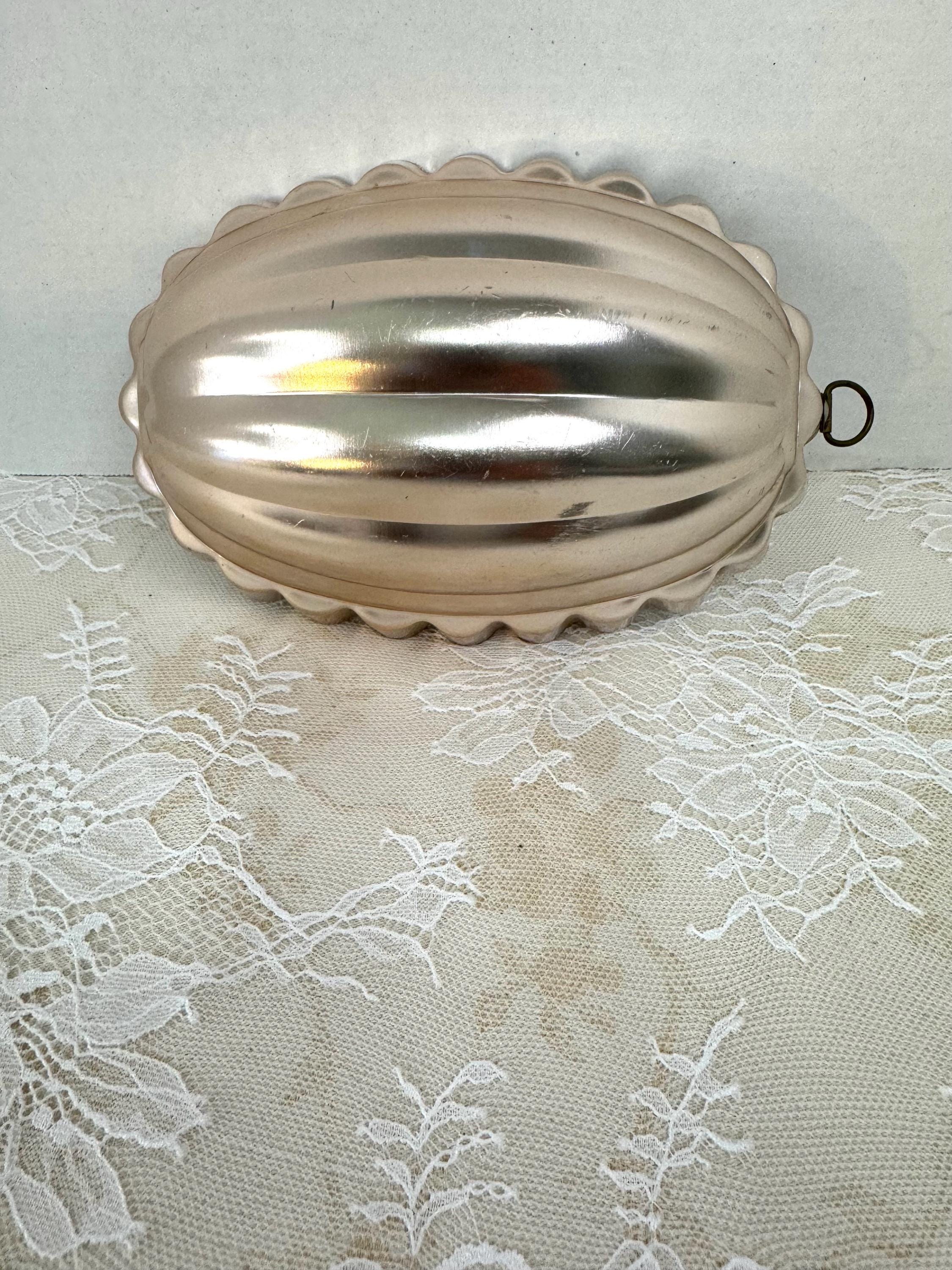 Vintage Copper Mold ~ Melon Mold ~ Oval Shape Mold ~ Jello ~ Cake Mold ...