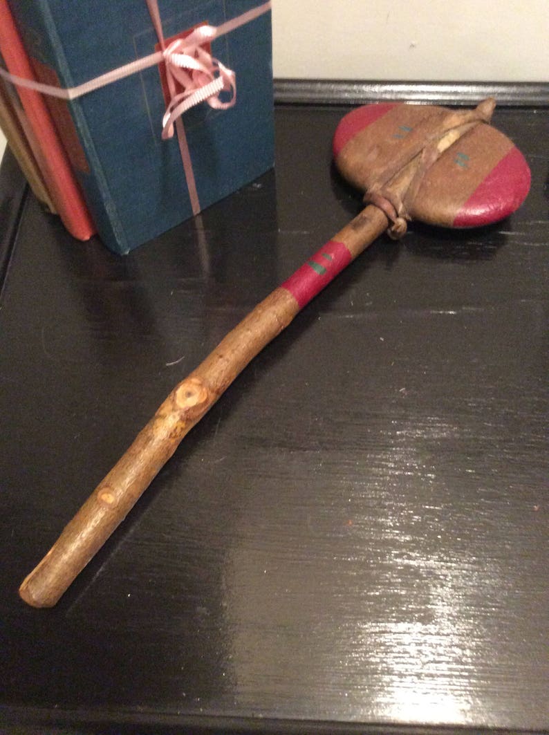 Vintage Red Stone Tomahawk Mid Century Native American Indian Style ...