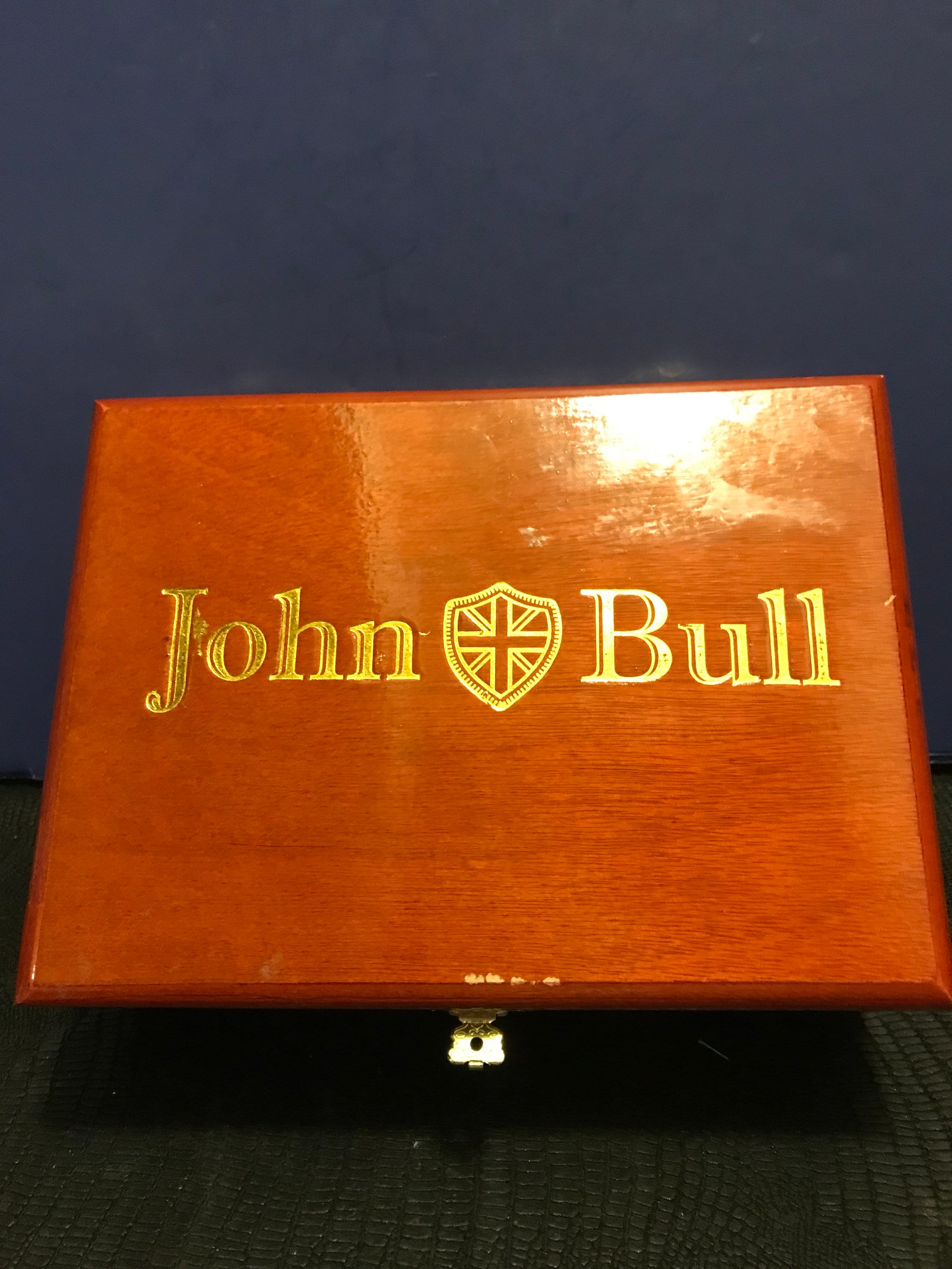 John Bull Cigar Box~ Bulldog~wooden Cigar Box~ Nicaragua~mancave Decor ...