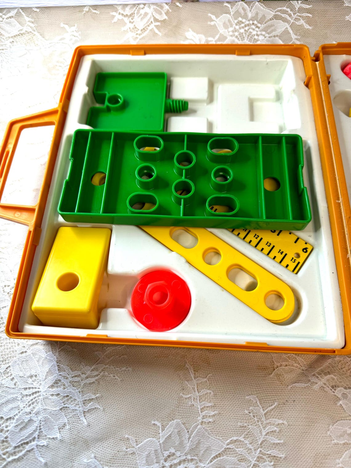 Vintage Fisher Price Tool Kit ~ 1977 Kids Pretend Toy ~ Plastic Tools ...