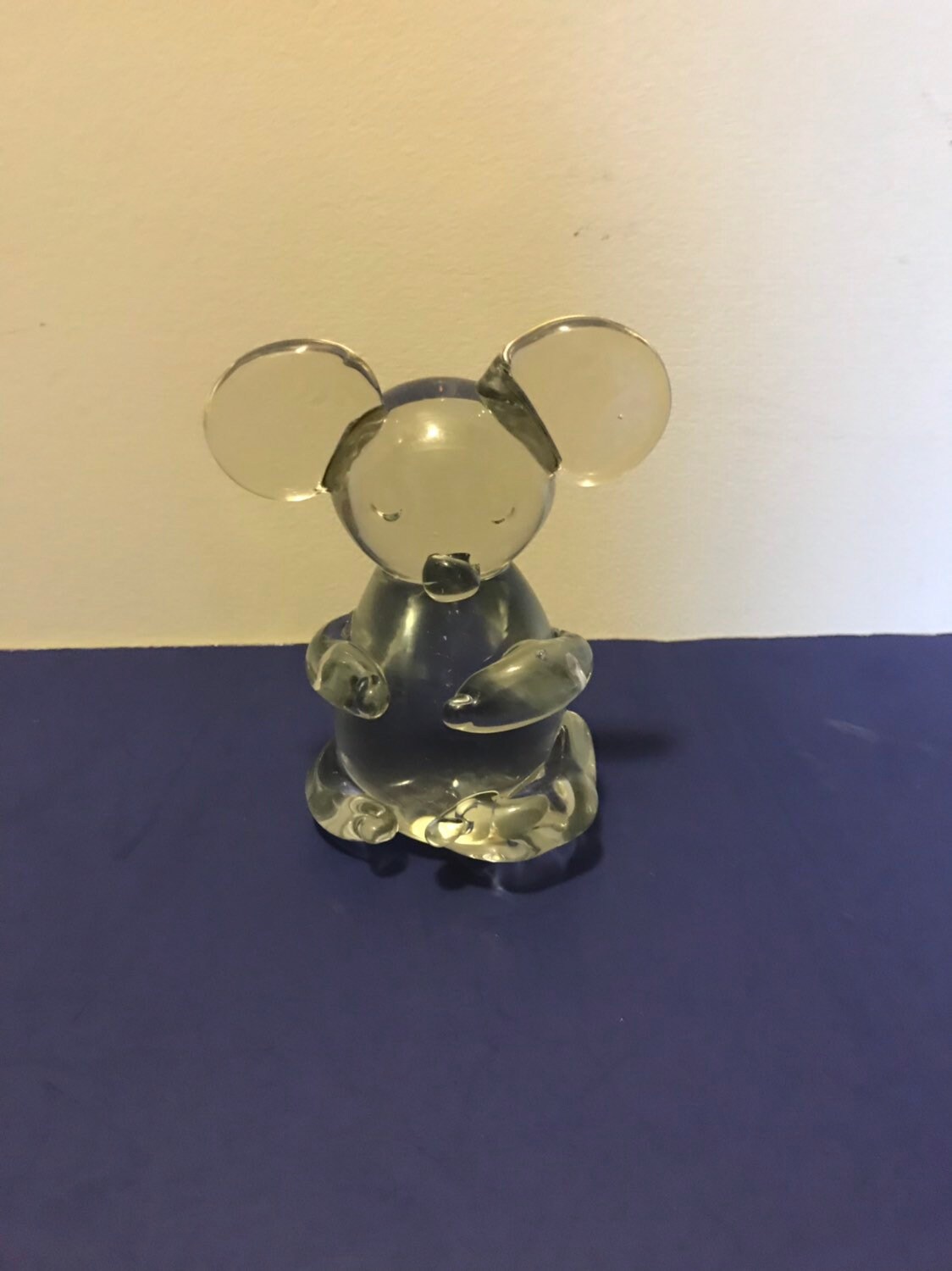 Vintage Glass Mouse Marked Crystal Glass Maker's Mark | Etsy