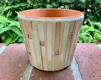 Mosaic flower pot | Etsy