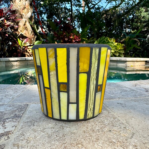 Stained Glass Planters - Etsy