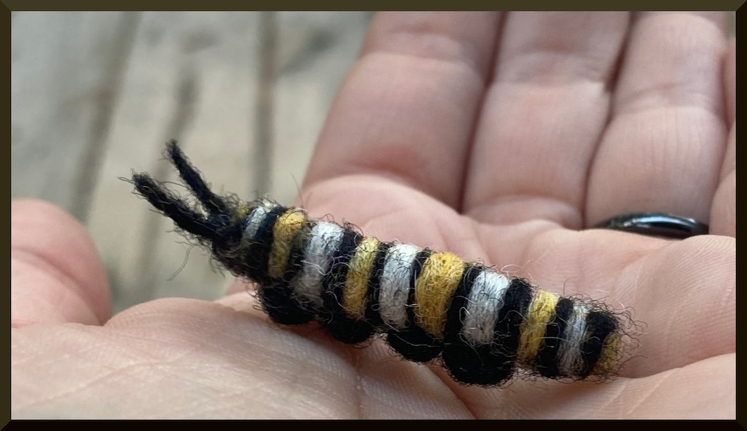 Needle Felted Monarch Caterpillar - Etsy