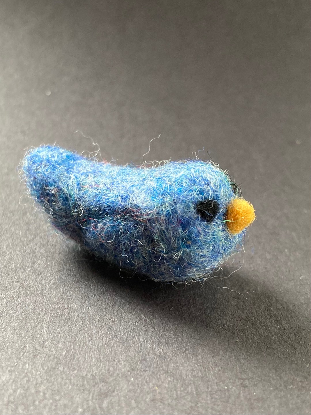 Needle Felted Blue Bird - Etsy