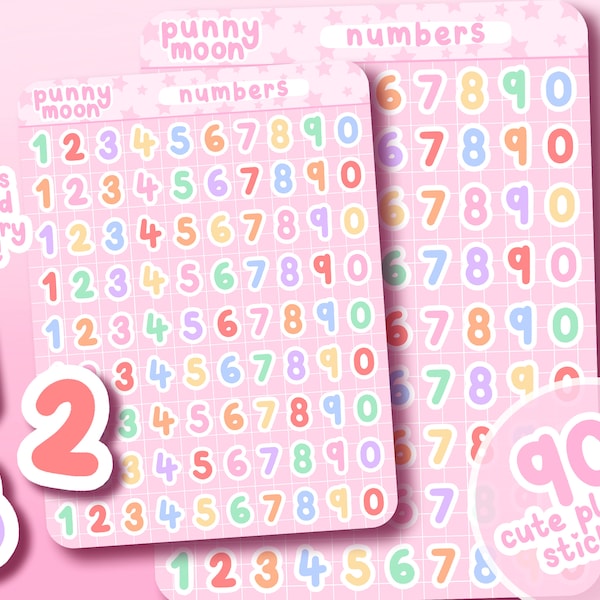 Rainbow Numbers - Etsy UK