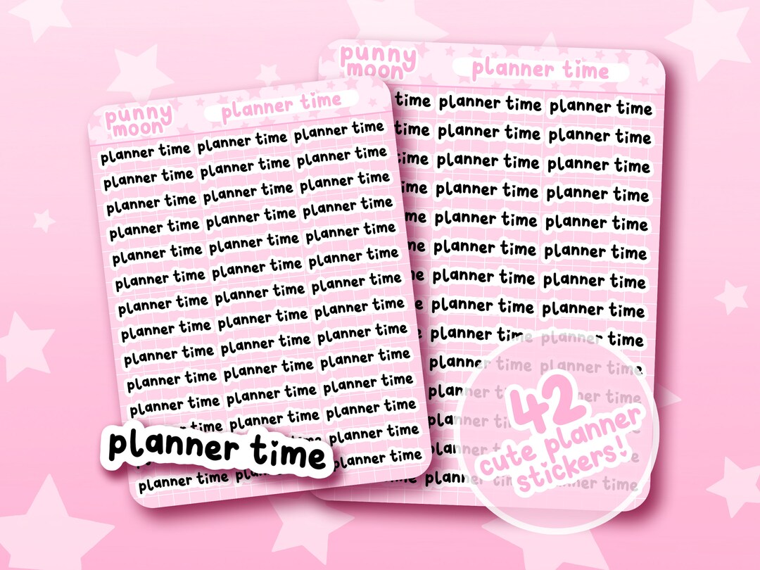 Planning Sticker Sheet| Cute Planner Stickers| Kawaii Stationery ...