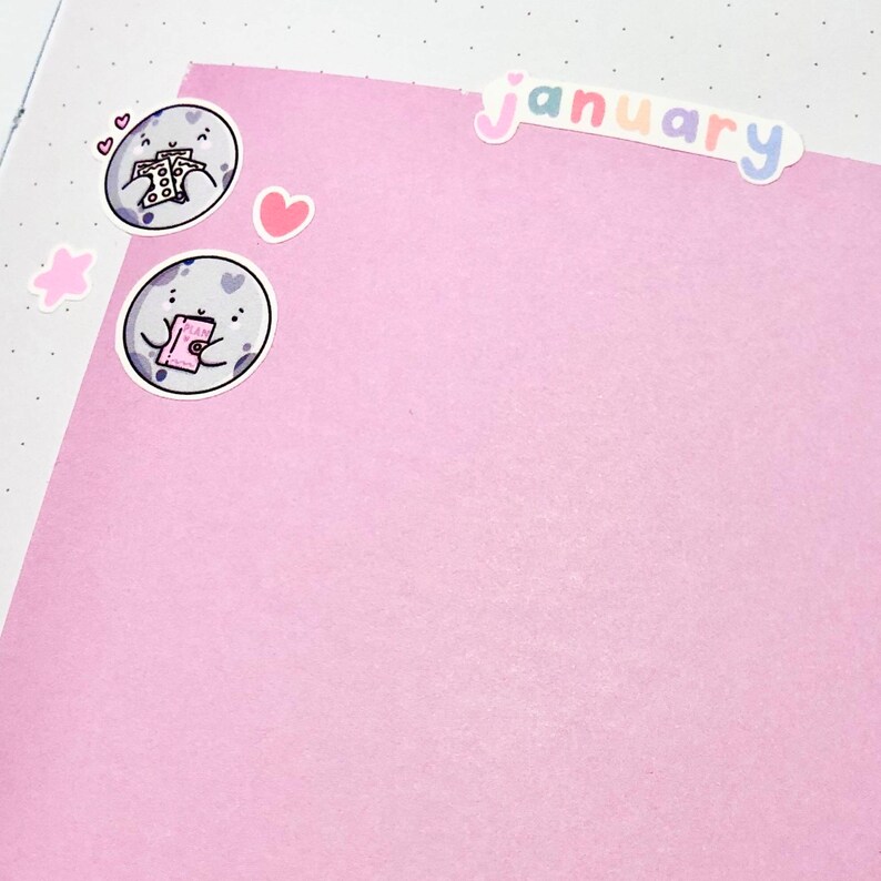 Rainbow Months of the Year Planner Stickers| Colourful Monthly Sticker ...