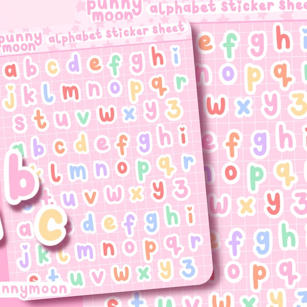Letter Stickers - Etsy