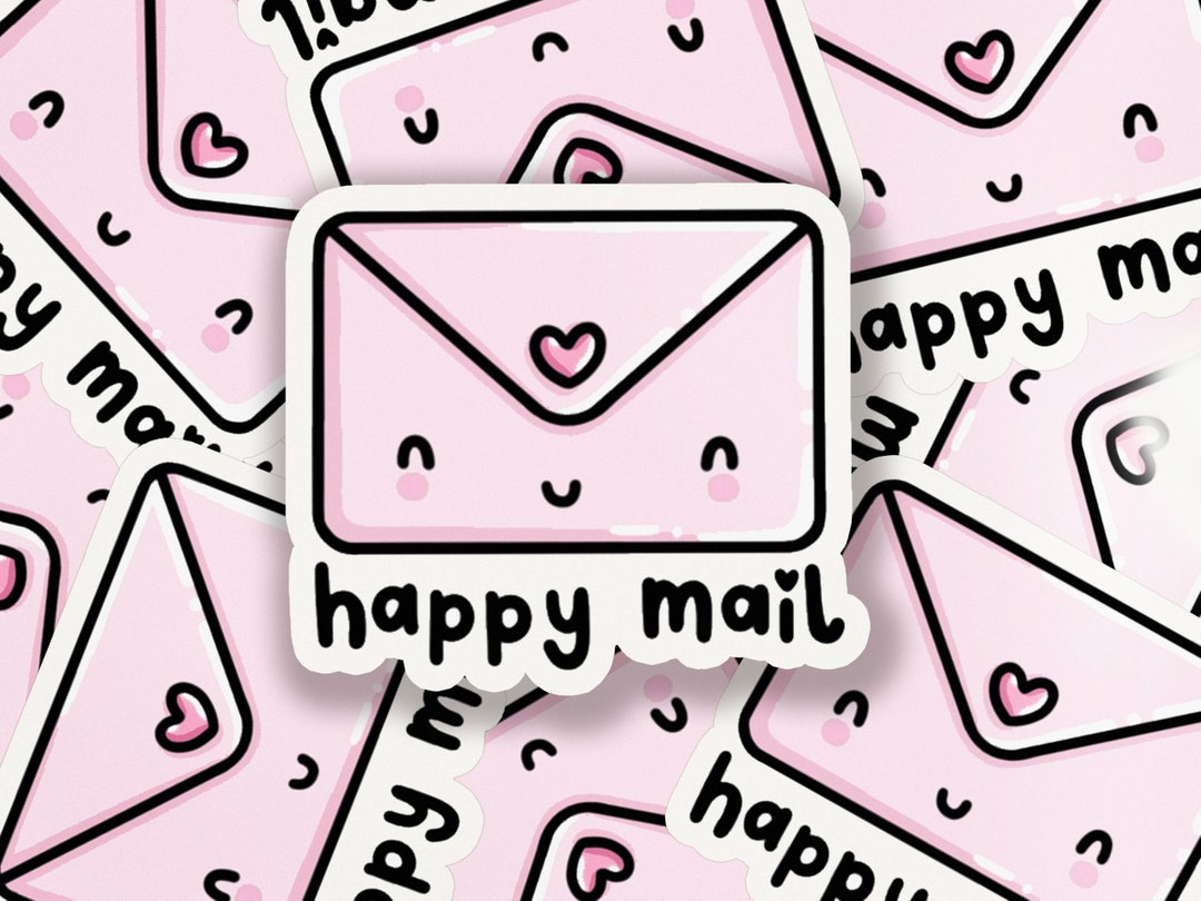 Cute Happy Mail Sticker Kawaii Pen Pal Die-cut Bullet Journal Decor ...