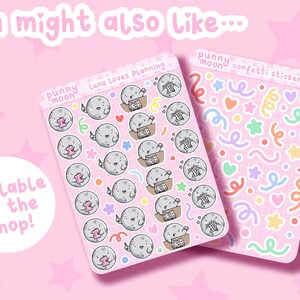 Pink Days of the Week Sticker Sheet| Cute Weekday Planner Stickers ...