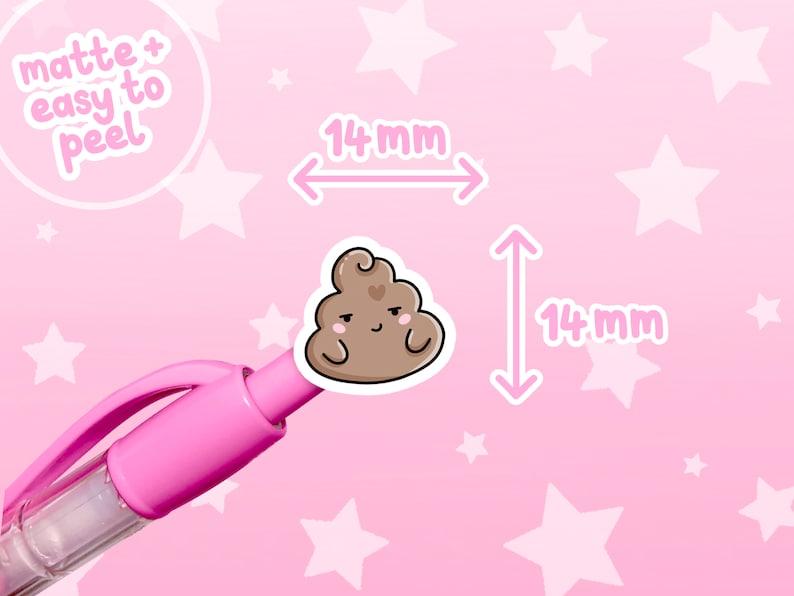 Cute Poop Planner Stickers| Kawaii Toilet Paper Sticker Sheet| Health ...