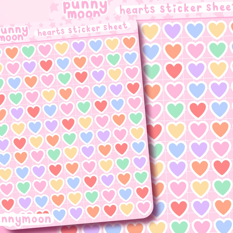 Small Heart Stickers - Etsy