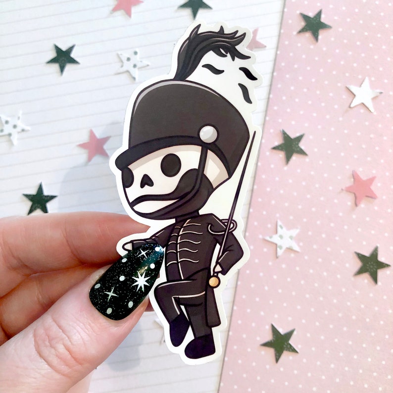 Emo Skeleton Vinyl Sticker Music Cute Planner Stickers - Etsy