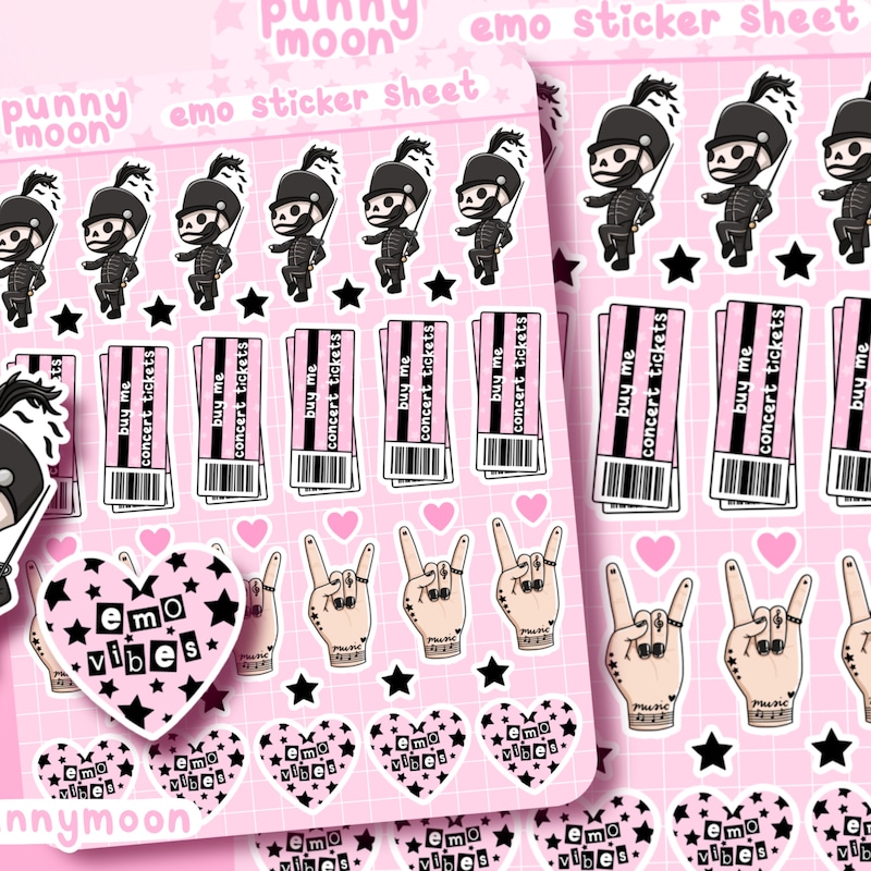 Mcr Music Stickers - Etsy UK