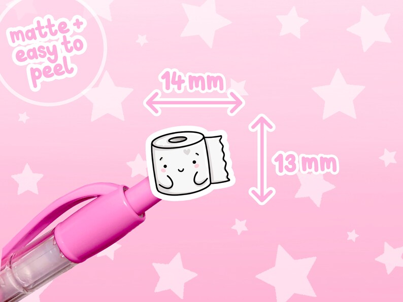 Cute Poop Planner Stickers Kawaii Toilet Paper Sticker Sheet - Etsy