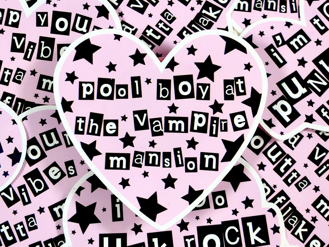 Pool Boy Vinyl Sticker | Emo | Cute Planner Stickers | Kawaii ...