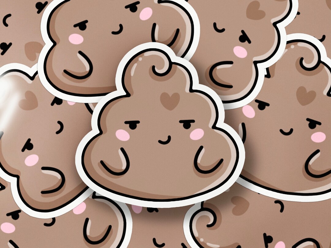 Cute Poop Sticker| Kawaii Poo Decal| Bullet Bujo Journal Decor| Funny ...