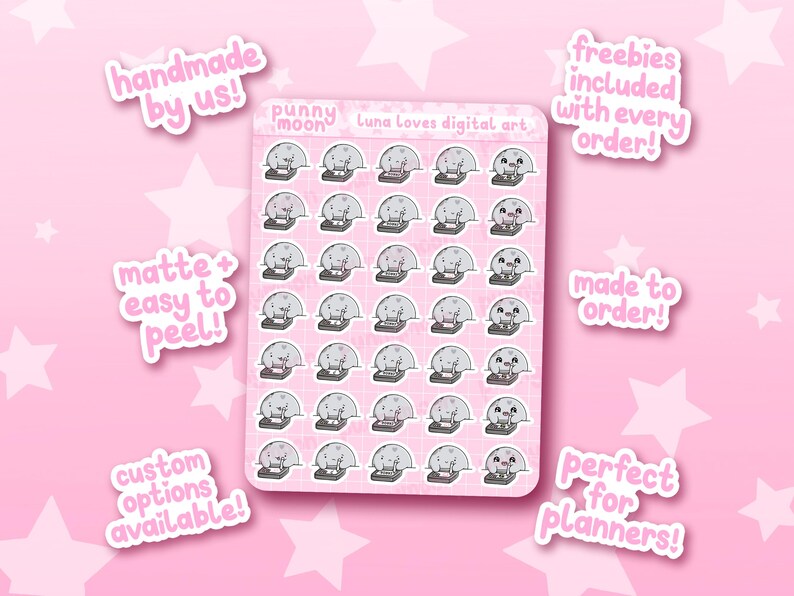 Digital Art Sticker Sheet| Cute Planner Stickers for Hobby Tracking ...
