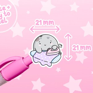 Luna Irons Clothes Cute Ironing Planner Stickers Kawaii Laundry Sticker ...