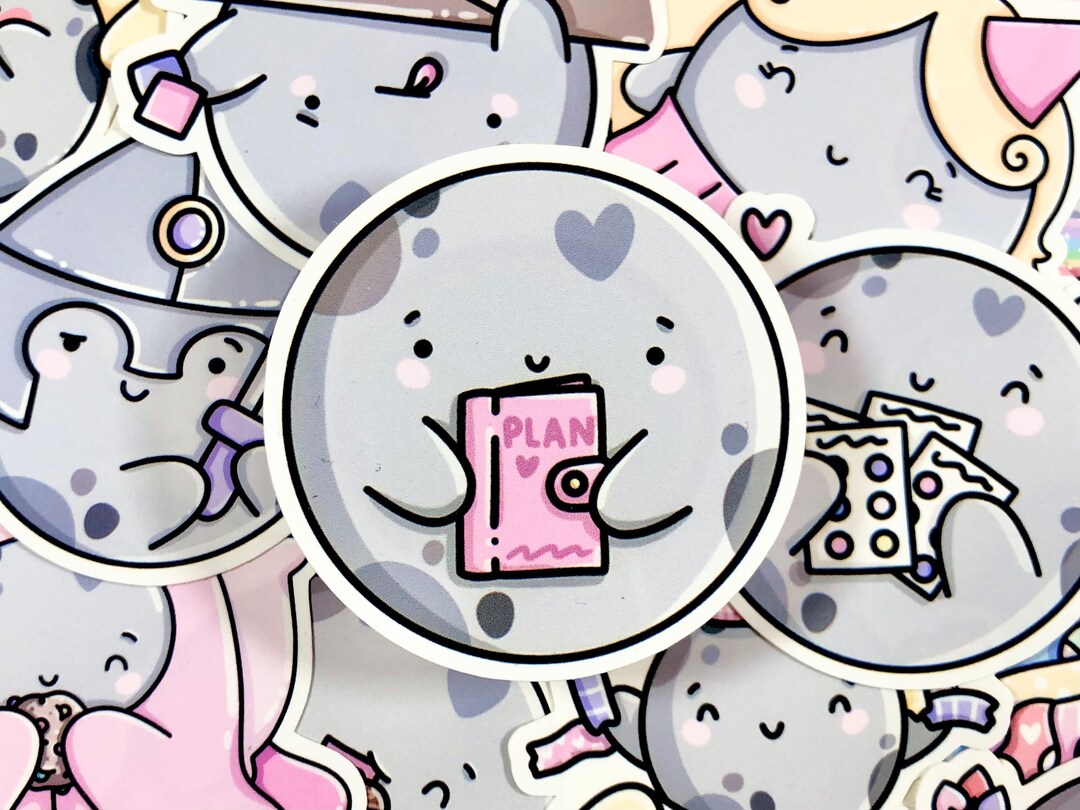 Luna Planner Vinyl Sticker| Cute Moon Sticker| Cute Planner Stickers ...