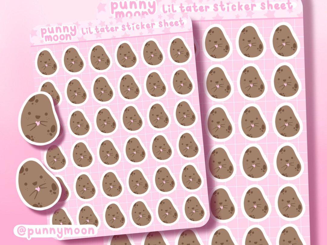 Kawaii Potato Planner Stickers| Cute Food Sticker Sheet| Small Potatoes ...