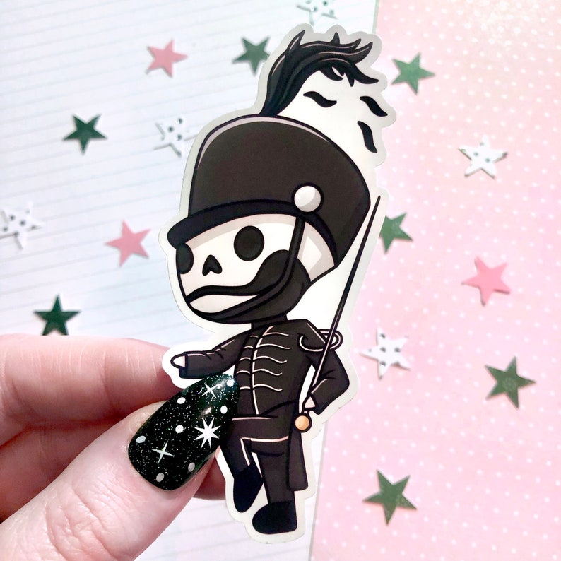 Emo Skeleton Vinyl Sticker Music Cute Planner Stickers - Etsy