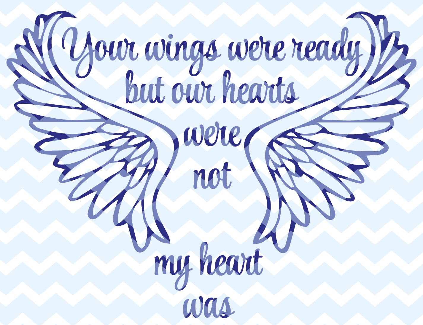Svg Dfx Your Wings Were Ready Our Hearts Were Not Etsy