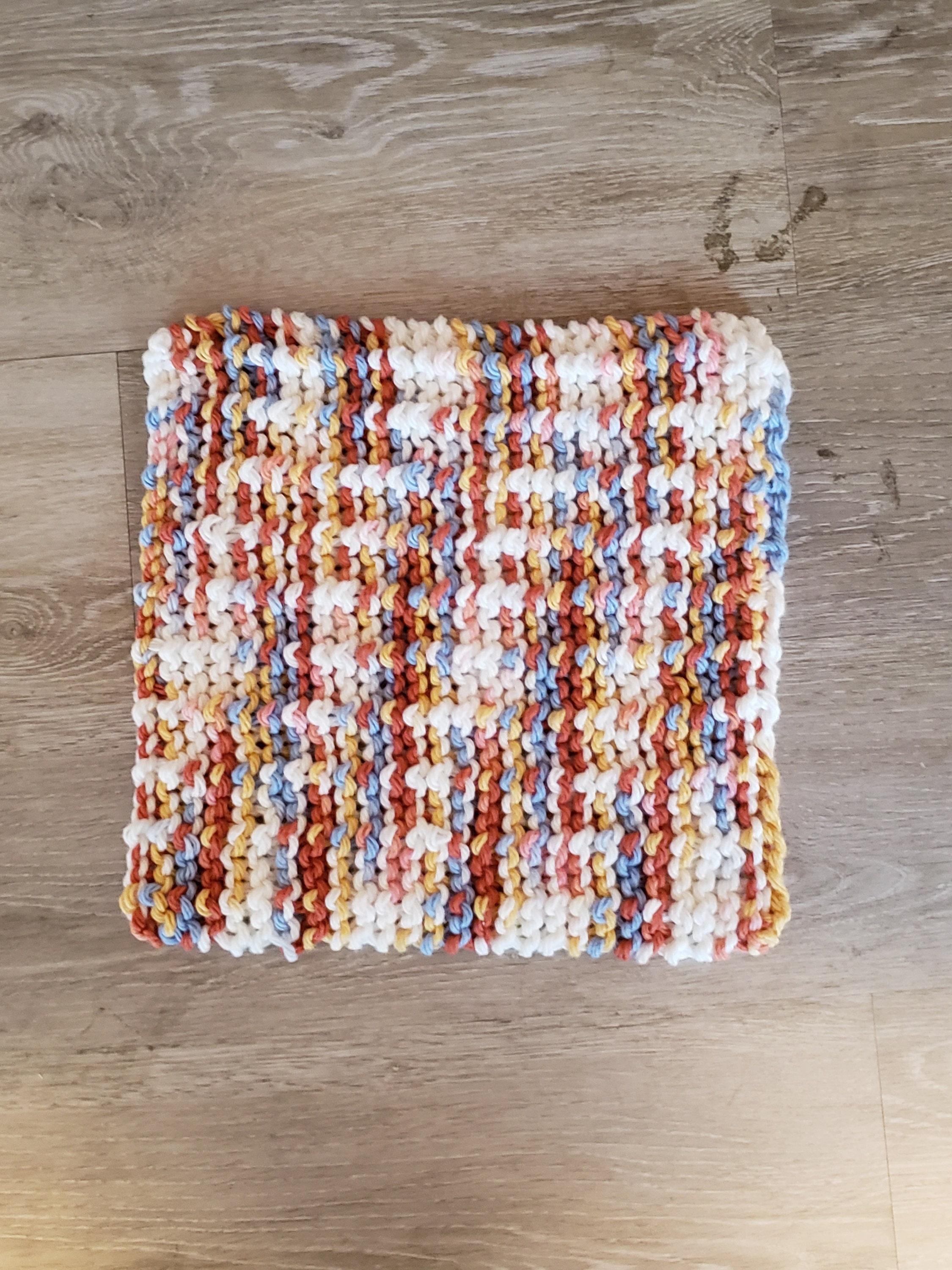 Coffee Bean Knit Dishcloth/ Farmhouse Dishcloth/ Knit Dishcloth ...