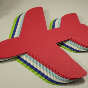 Airplane Die Cuts - Plane Die Cuts - 20 PC Set - 5 Inch X 4.9 Inch ...