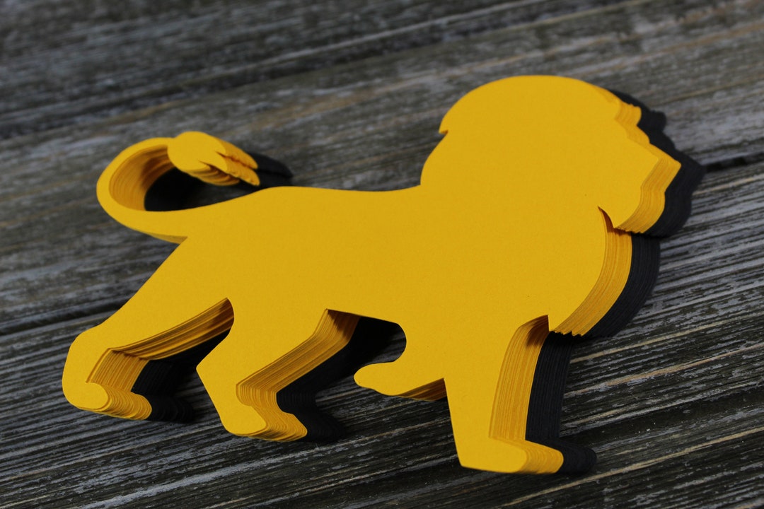Lion, King Lion Die Cuts - Lion Paper Shape Die Cuts - 20 PC Set - 5 ...