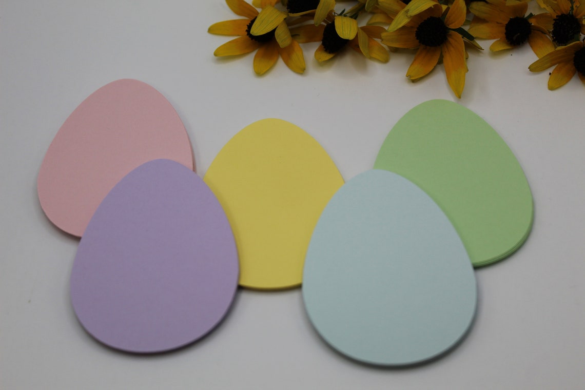 Easter Egg Die Cuts / Egg Die Cuts / 50 PC Set / 2.25 X 3 Inch - Etsy
