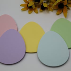 Easter Egg Die Cuts / Egg Die Cuts / 50 PC Set / 2.25 X 3 Inch / Custom ...
