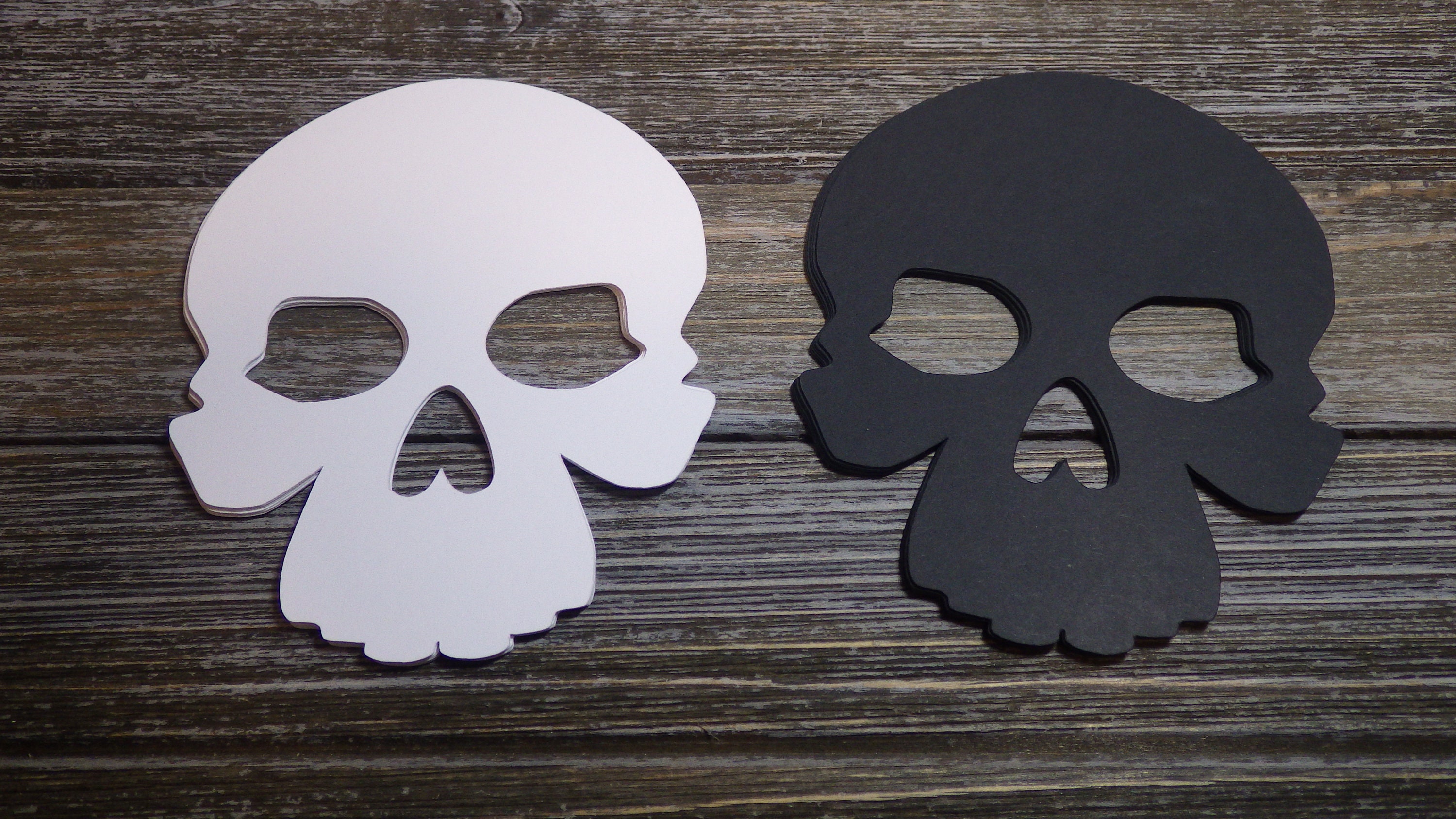 Skull Die Cut - Skeleton Die Cut - 40 PC - 4 Inch X 5 Inch - Halloween ...