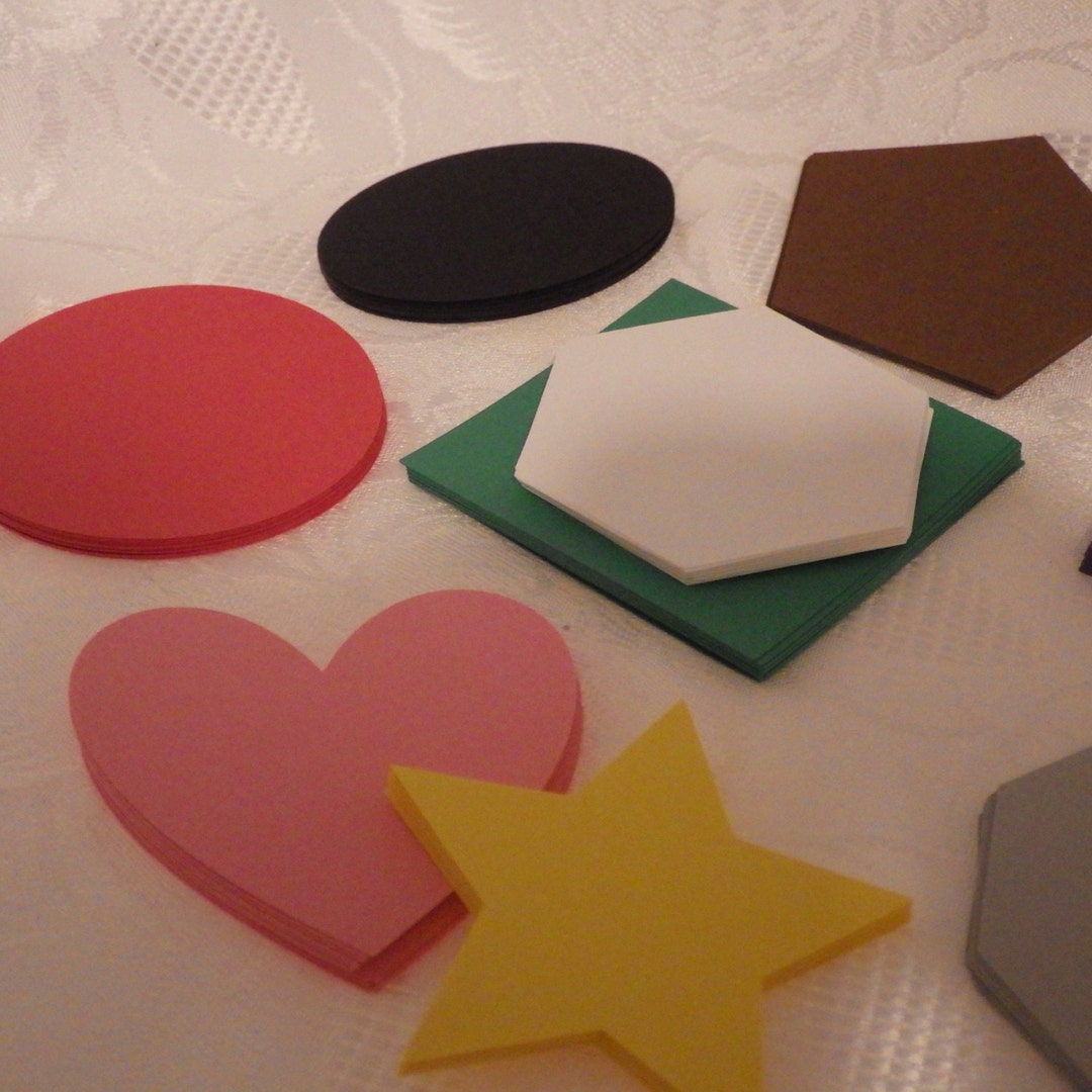 Basic Shapes Die Cut Pack, 132 Pc Set, Paper Shapes, School Shapes ...