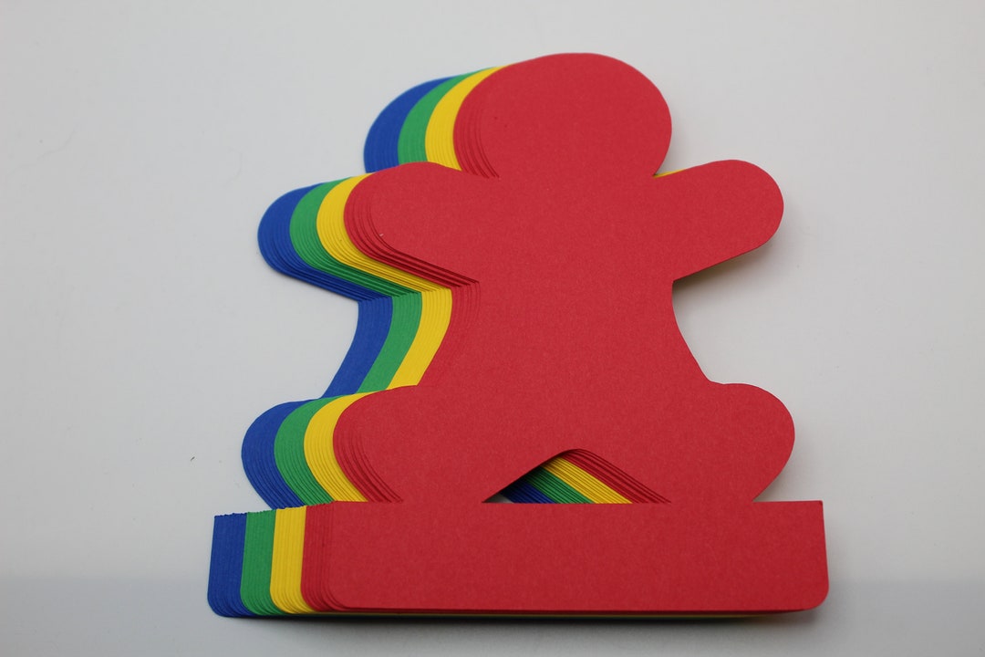 Gingerbread Man Game Board Piece Die Cuts Candyland Inspired Game