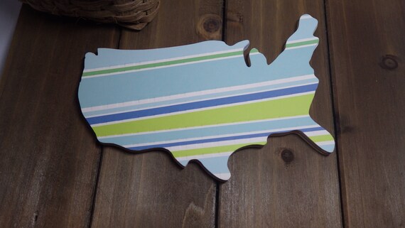 United States Map Die Cuts 15 PC Set USA Geography Social | Etsy