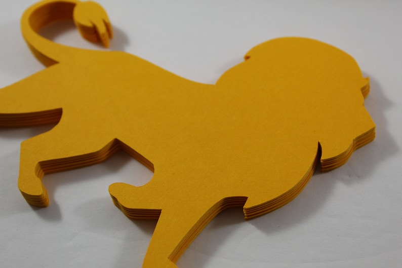 Lion King Lion Die Cuts Lion Paper Shape Die Cuts 20 PC - Etsy