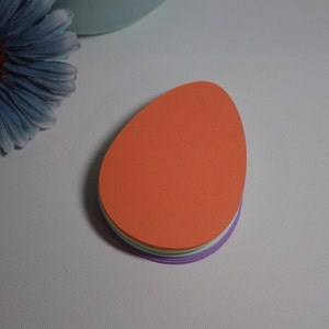 Easter Egg Die Cuts / Egg Die Cuts / 50 PC Set / 2.25 X 3 Inch / Custom ...