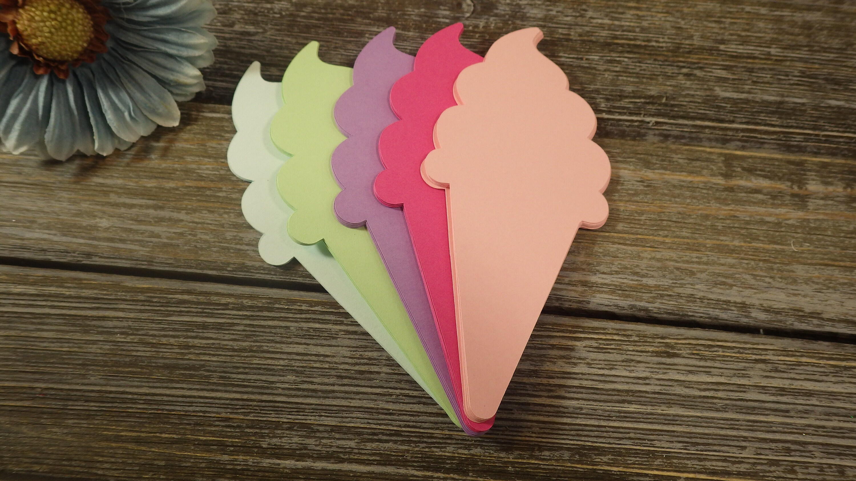 Ice Cream Cone Die Cuts - 40 PC Set - 2.25 X 5 - Bulletin Boards ...