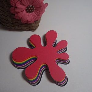 Paint Splatter Die Cuts - Water Splat Die Cuts - 44 PC Set - Choose ...